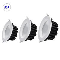China Factory Price Spring Clip Installation 40W COB Downlight 2700-6000K Tunable CCT High CRI Ra90 Triac 0-10V Dali-2 Dali Dt8 Tuya Zigbee Dimmable Down Light for sale
