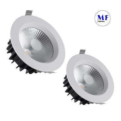 China Factory Price COB LED Recessed Downlight IP40 Milky PC Diffuser 60° Beam Angle Triac 0-10V Dali-2 Dali Dt8 Tuya Zigbee Dimmable 10W Down Light for sale