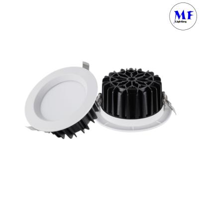 China Aluminum High Power 5W/7W/10W/12W/15W/20W/25W/30W/35W/40W/45W/50W Dimming CCT Adjustable Dimmable Smart Recessed Indoor Downlight Spot IP40 Hotel LED Down Light for sale