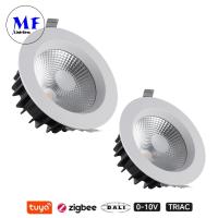 China 7W 100lm/W LED Spot Down Light CCT Adjustable CRI90 Triac /0-10V/Dali-2/Tuya Zigbee Dimmable Beam Angle 60° Recessed Anti-Glare COB for Commercial and Recidential Places for sale