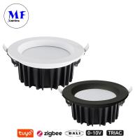 China Dimmable 7W 100lm/W LED Spot Down Light CCT Adjustable CRI90 Triac /0-10V/Dali-2/Tuya Zigbee Beam Angle 60° Recessed Anti-Glare SMD for Commercial and Residential Places for sale