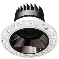 China Die-Cast Aluminum Trimless Recessed LED Spot Down Light, Eye-Protection Down Light, 8°-55° 2700K-6000K CCT Adjustable LED Down Light for Commercial Use for sale