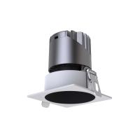 China IP20 IP40 Office White Downlights, Square LED Down Light with Dali-2, Triac & 0-10V Multi Dimming Control, Factory Price Commercial Bathroom Spot Light for sale