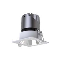 China IP20 IP40 Office White Downlights, Square LED Down Light with Dali-2, Triac & 0-10V Multi Dimming Control, Factory Price Commercial Bathroom Spot Light for sale