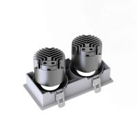 China Frameless Anti Glare Spot Light-Double Heads IP20 LED Down Light Support Triac, 0-10V, Dali-2, Dali Dt6, Dt8 Dimmable Light for sale