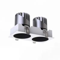 China Frameless Anti Glare Spot Light-Double Heads IP20 LED Down Light Support Triac, 0-10V, Dali-2, Dali Dt6, Dt8 Dimmable Light for sale