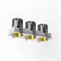 China Anti-Glare Frameless Triple Heads IP20 Dimmable LED Down Light Compatible Triac, 0-10V, Dali-2, Dt6, Dt8 Spot Light for sale