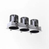 China Anti-Glare Frameless Triple Heads IP20 Dimmable LED Down Light Compatible Triac, 0-10V, Dali-2, Dt6, Dt8 Spot Light for sale