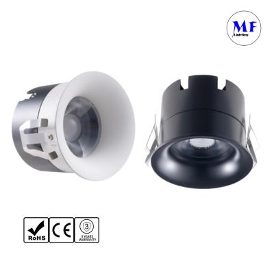 China 17+ Years Factory No Glare Simple 3W 5W 7W 10W 12W 15W 110lm/W Ik07 Cozy Recessed Commercial Residential Home Hotel Spotlight Mini Feet Round LED Down Light for sale