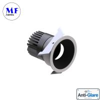 China Factory Price Dimmable Spring Leaf 20W 25W 30W Various Metallic Color Reflector Bathroom Frameless Recessed Anti-Glare Spot LED Down Light for sale
