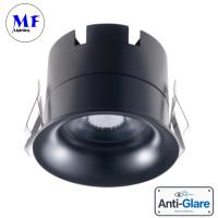 China Factory Price Dimmable 3W 5W 7W 10W 12W 15W Various Metallic Color Reflector Bathroom Frameless Recessed Anti-Glare Spot LED Down Light for sale