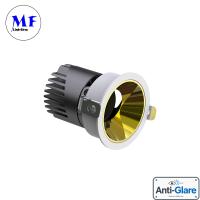 China Factory Price Dimmable Spring Clip 20W 25W 30W Various Metallic Color Reflector Bathroom Frameless Recessed Anti-Glare Spot LED Down Light for sale