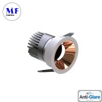 China Factory Price Anti-Glare Dimmable V Spring Clip 20W 25W 30W Various Metallic Color Reflector Bathroom Frameless Recessed Anti-Glare Spot LED Down Light for sale