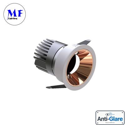 China Factory Price Anti-Glare Dimmable V Spring Clip 20W 25W 30W Various Metallic Color Reflector Bathroom Frameless Recessed Anti-Glare Spot LED Down Light for sale