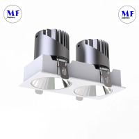 China Factory Price Anti-Glare Multiple Housing Colors IP20/IP44 Two Heads 14W/20W/24W/30W/40W LED Spot Light LED Down Light Recessed Down Light for sale