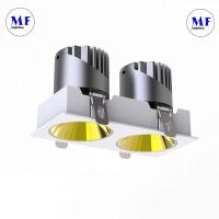 China Factory Price Anti-Glare Multiple Housing Colors IP20/IP44 Two Heads 14W/20W/24W/30W/40W LED Spot Light LED Down Light Recessed Down Light for sale