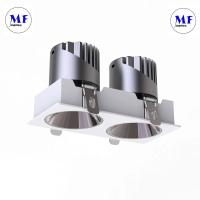 China Factory Price Anti-Glare Multiple Housing Colors IP20/IP44 Two Heads 14W/20W/24W/30W/40W LED Spot Light LED Down Light Recessed Down Light for sale