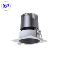 China High CRI Square LED Recessed Spotlight Downlight IP44 Anti-Glare 15°Adjustable Triac 0-10V Dali-2 Dimmable Ceiling Down Light 12W for sale