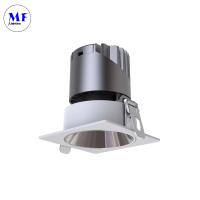 China High CRI Square LED Recessed Spotlight Downlight IP44 Anti-Glare 15°Adjustable Triac 0-10V Dali-2 Dimmable Ceiling Down Light 12W for sale