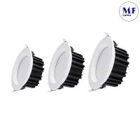 China Aluminum High Power 5W/7W/10W/12W/15W/20W/25W/30W/35W/40W/45W/50W Dimming CCT Adjustable Dimmable Smart Recessed Indoor Downlight Spot IP40 Hotel LED Down Light for sale