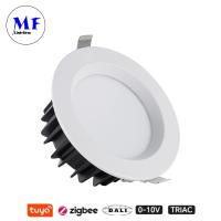 China Factory Price IP40 CCT Adjustable Triac Dali Tuya Dimmable Smart Zigbee 15W SMD LED Recessed Spot Down Light for Kitchen Industrial Retail Commercial Spaces for sale