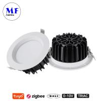 China Factory Price IP40 Anti-Glare Triac Dali Tuya Dimmable Smart Zigbee 7W 15W SMD LED Recessed Spot Down Light for Kitchen Industrial Retail Commercial Spaces for sale