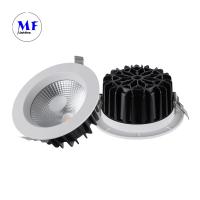 China Factory Price Spring Clip Installation 40W COB Downlight 2700-6000K Tunable CCT High CRI Ra90 Triac 0-10V Dali-2 Dali Dt8 Tuya Zigbee Dimmable Down Light for sale