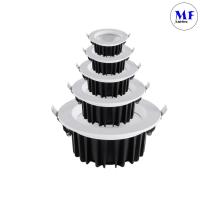 China Aluminum 60 Degree Triac 0-10V Dali Smart Dimming Dimmable CCT Adjustable 5W/7W/10W/12W/15W/20W/25W/30W/35W/40W/45W/50W Downlight Recessed COB LED Down Light for sale
