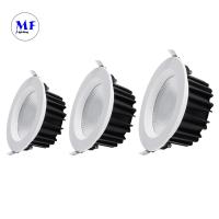China Factory Price COB LED Recessed Downlight IP40 Milky PC Diffuser 60° Beam Angle Triac 0-10V Dali-2 Dali Dt8 Tuya Zigbee Dimmable 10W Down Light for sale
