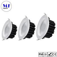 China 15W Triac /0-10V/Dali-2/Tuya Zigbee Dimmable 100lm/W LED Spot Downlight Beam Angle 60° Recessed Anti-Glare COB LED Down Light for Commercial and Housing Places for sale