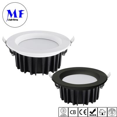 China Factory Price IP40 CCT Tunnable Recessed SMD LED Downlight 20W 25W 50W Dimmable Anti Glare Ceiling Down Light with Milky PC Diffuser for Home Showroom for sale
