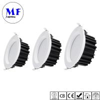 China Factory Price IP40 CCT Tunnable Recessed SMD LED Downlight 20W 25W 50W Dimmable Anti Glare Ceiling Down Light with Milky PC Diffuser for Home Showroom for sale