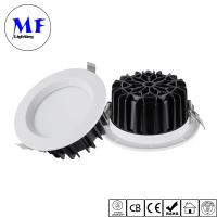 China Factory Price IP40 CCT Tunnable Recessed SMD LED Downlight 20W 25W 50W Dimmable Anti Glare Ceiling Down Light with Milky PC Diffuser for Home Showroom for sale