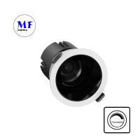 China Anti-Glare COB Recessed LED Spot Downlight Optical Lens,15-55° Beam Angle,0-30° Adjustable Illumination,110Vac 5CCT DIP & 200-240VAC Dimmable Recessed Spotlight for sale