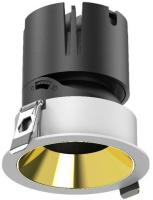 China Anti-Glare COB Recessed LED Spot Downlight Optical Lens,15-55° Beam Angle,0-30° Adjustable Illumination,110Vac 5CCT DIP & 200-240VAC Dimmable Recessed Spotlight for sale