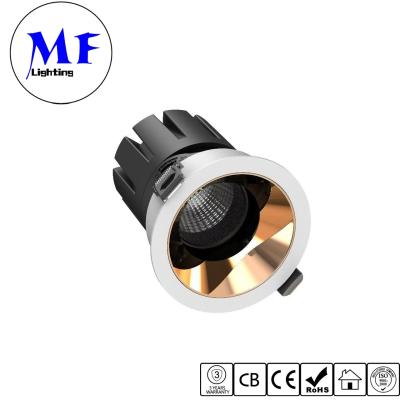 China Anti-Glare Ultra-Low UGR<3 Tiltable Recessed Down Light LED Ceiling Spot Downlight 7W 10W 15W 20W 25W Power Dimmable DIP 5CCT Adjustable for sale