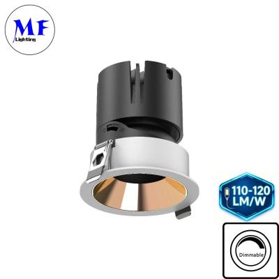 China 110-120LM/W High Lumen LED Down Light Anti-glare Triac Dali TUYA Dimmable Optical Lens Design for Bathroom Industrial Retail Commercial Spaces for sale