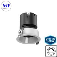 China 110-120LM/W High Lumen LED Down Light Anti-glare Triac Dali TUYA Dimmable Optical Lens Design for Bathroom Industrial Retail Commercial Spaces for sale