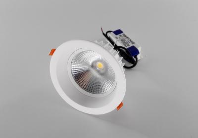 China 80Ra IP65 IP20 Recessed Round Aluminum COB LED Down Light Energy Saving for sale