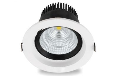 China 40W Dimmable COB LED Down Light  3300LM CRI 80  60 degree IP20 TUV-CE Approved for sale
