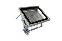China Memory Controller 50Watt Waterproof LED Flood Light 4250Lumen CRI 75 RGB With Epistar for sale