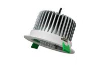 China Dimmable 1950Lumen 32W Bridgelux COB LED Down Light With Opal Reflector for sale