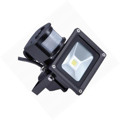 China 10 Watt 770 Lumen 4-8 Meter Sensor LED Flood Light 6500K Cool White for sale