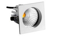 China 9W 45° Beam Angle Dimmable LED Down Lights With Edison Chip Sqaure 750LM CRI83 for sale