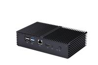 China Fanless Mini PC Firewall Intel J3455 Quad Core 4 Gigabit LAN 1600MHz for sale