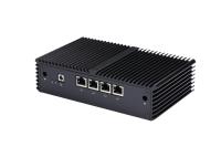 China Fanless Mini PC Firewall Intel J3455 Quad Core 4 Gigabit LAN 1600MHz for sale