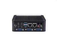 China Industrial Mini PC Intel Core i5 7200U Dual LAN 4 COM Dual HDMI Fanless Rugged Computer for sale