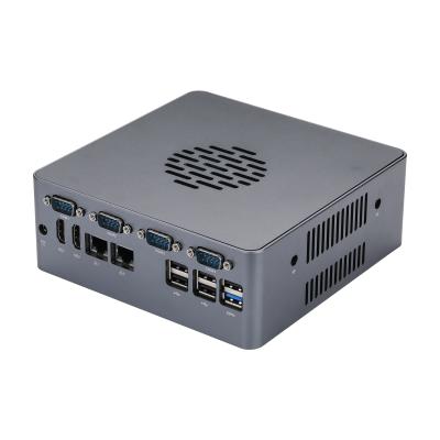 China Industrial Mini PC Pentium G4560 4 COM Ports Dual Intel LAN 2 HDMI 64GB DDR4 for sale