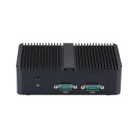 China Fanless Mini PC Intel Celeron J4105 4GB RAM Dual RS232 RS485 Industrial Computer for sale