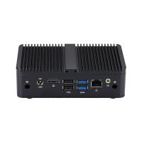 China Fanless Mini PC Intel Celeron J4105 4GB RAM Dual RS232 RS485 Industrial Computer for sale
